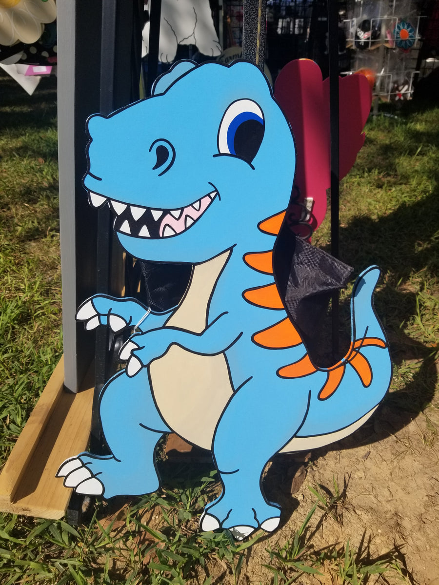 Dinosaur-Blue – The Little Wood Shack