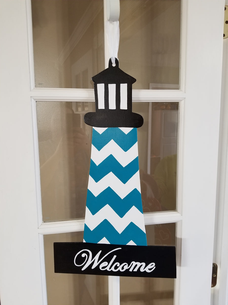 Lighthouse - Teal - Black – The Little Wood Shack